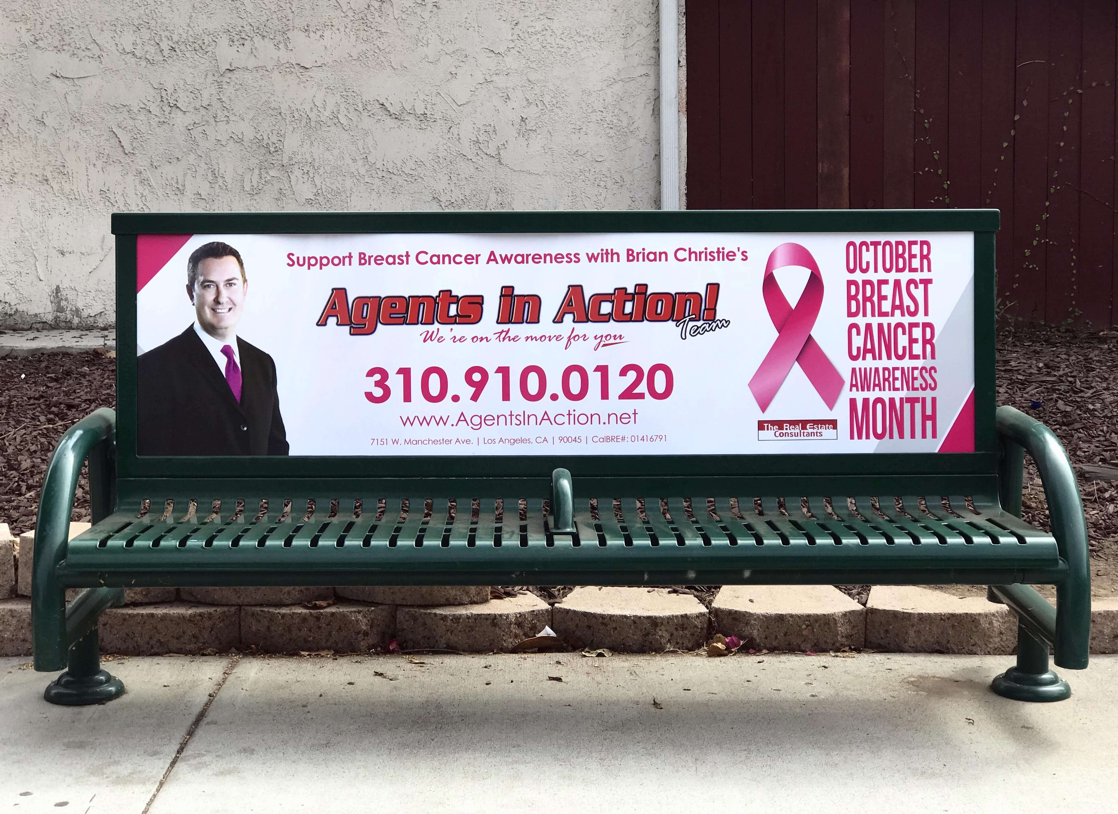 Breast Cancer Awaremess Bus Bench 2018 - Agents in Action